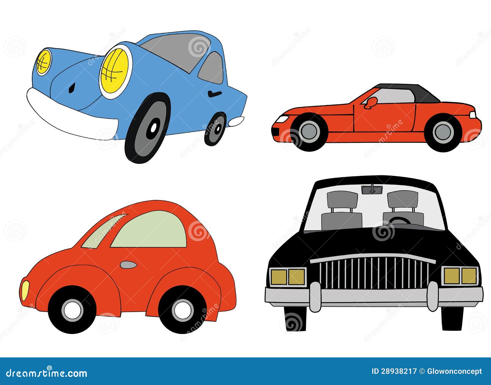 Cartoon car illustration stock illustration. Illustration of isolated ...