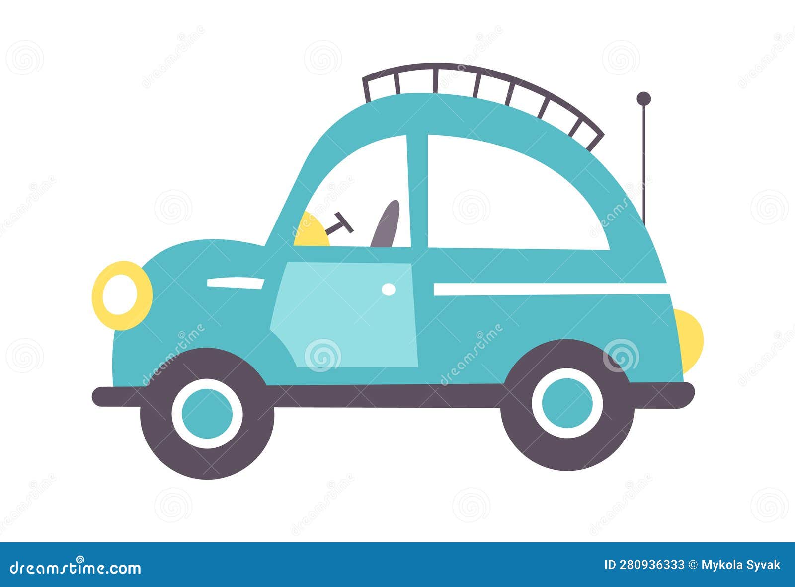 Cartoon Car Vehicle stock vector. Illustration of transportation ...