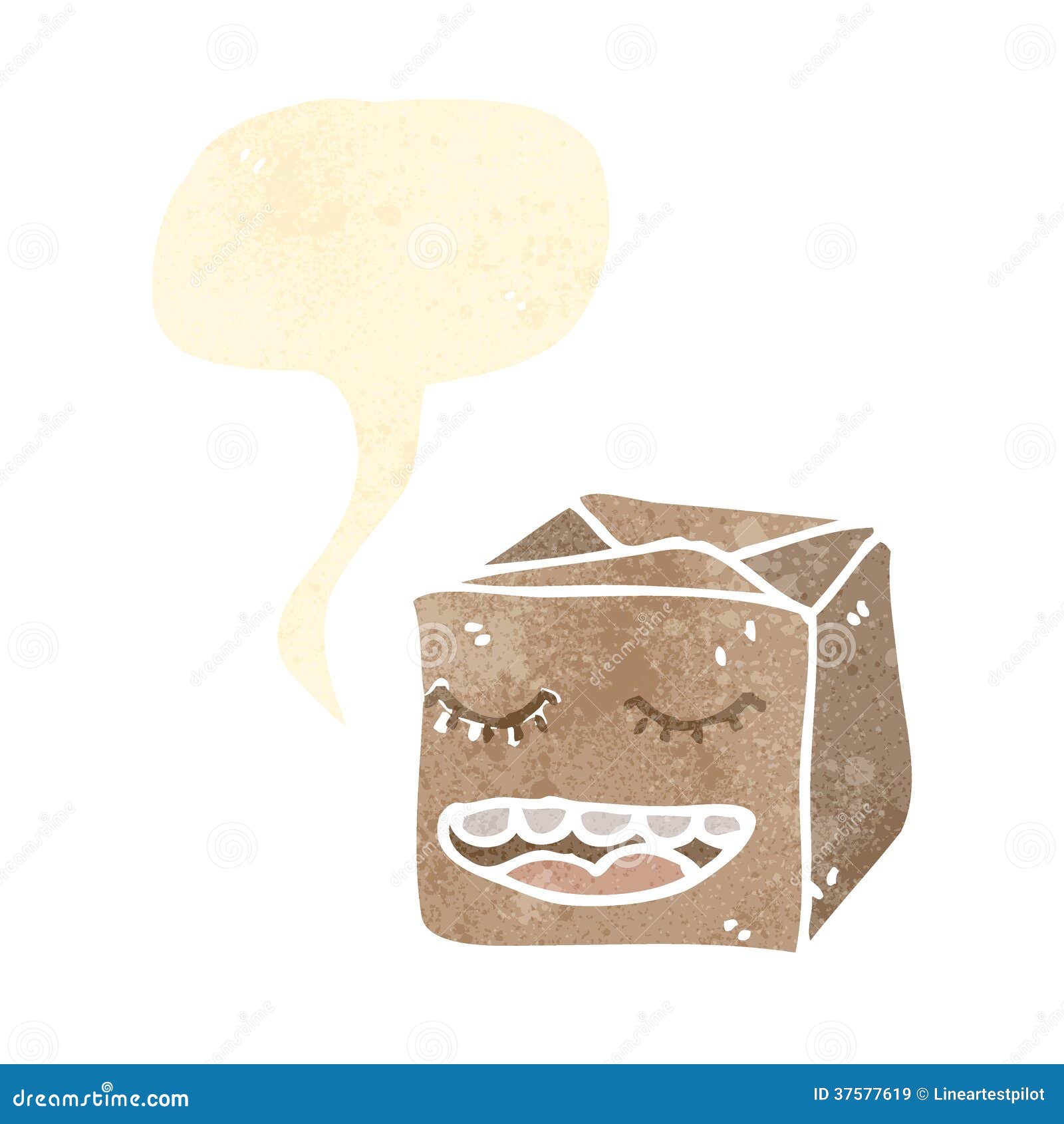 Cartoon cardboard box stock vector. Illustration of grunge - 37577619