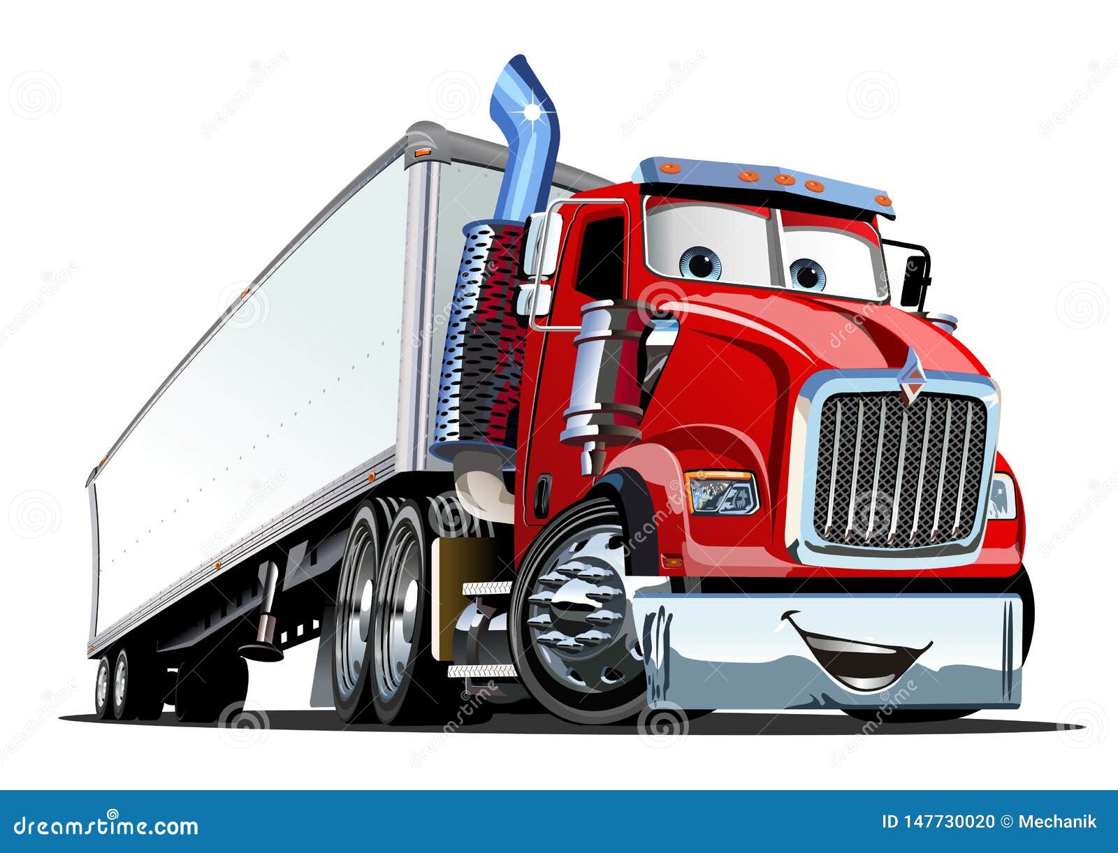 Cartoon Cargo Ship | CartoonDealer.com #18295203