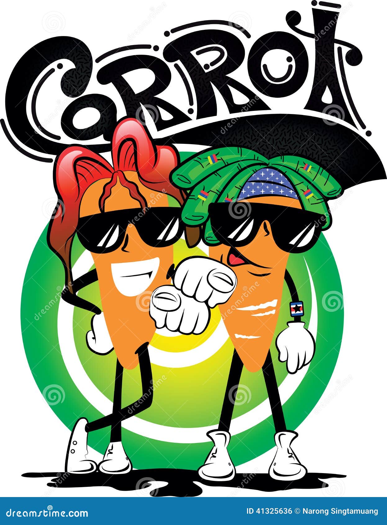 Cartoon Carrot Boy with New Hairstyle. Stock Vector - Illustration of ...