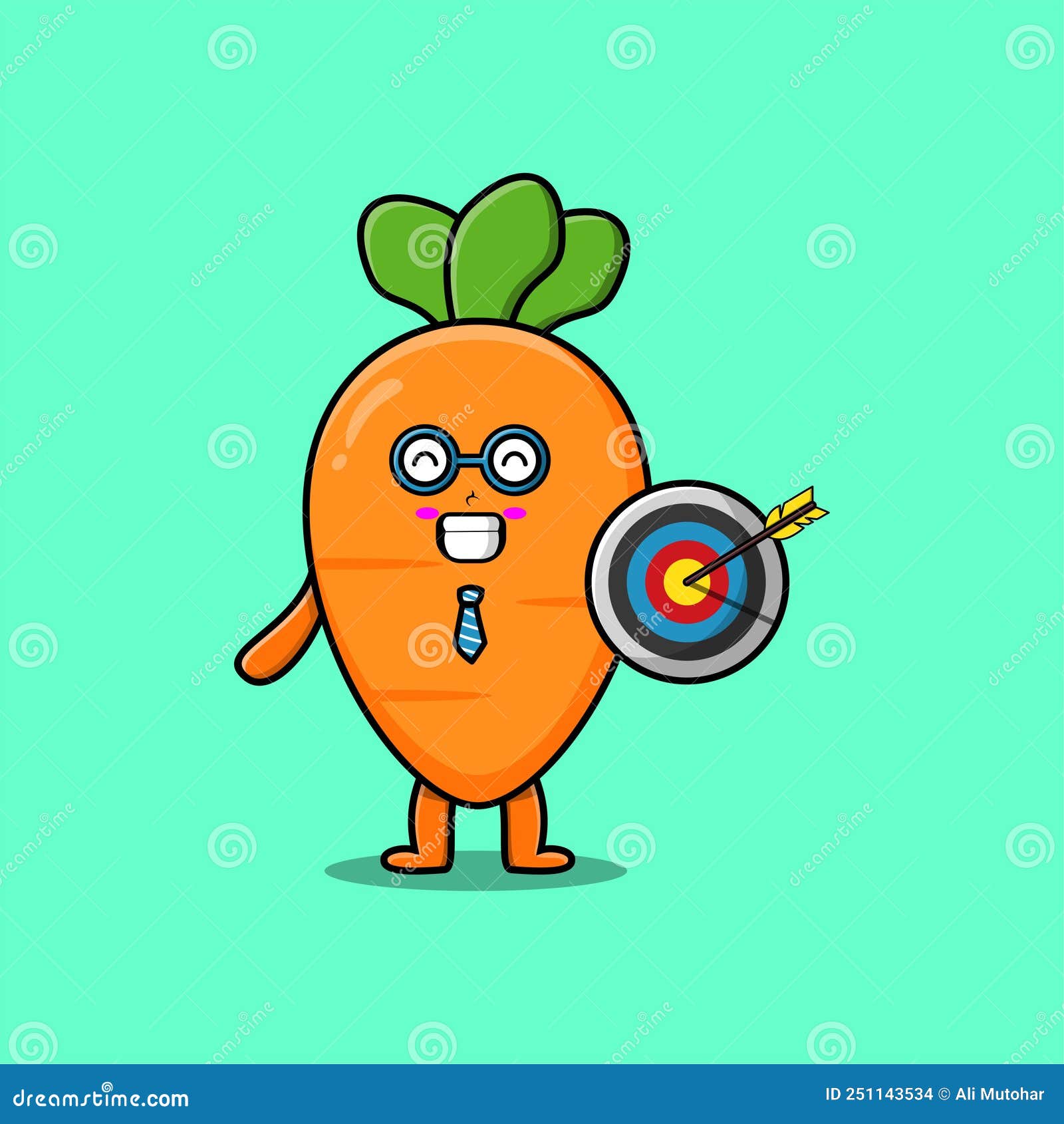 Cartoon Carrot Businessman Hold Target and Arrow Stock Vector ... Cartoon Carrot Businessman Hold Target and Arrow Stock Vector ...