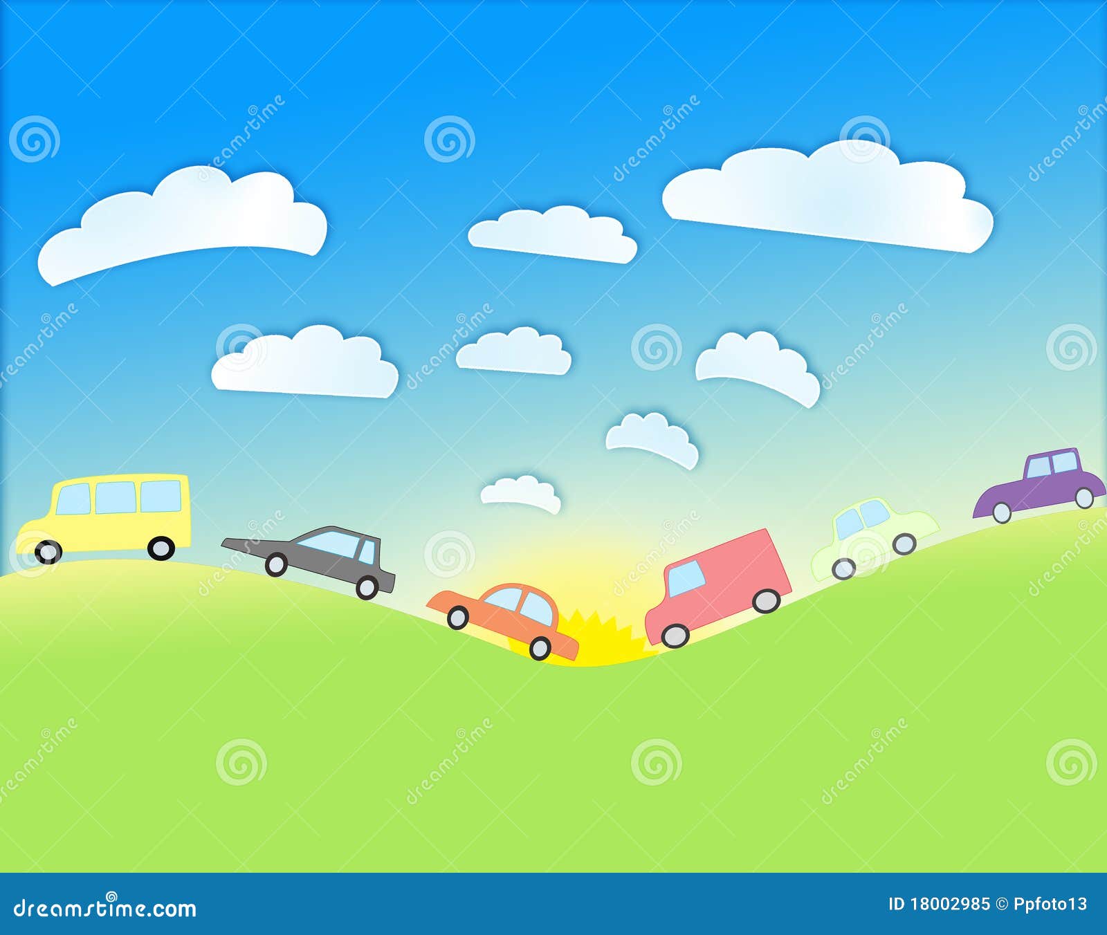 Cartoon Cars Coloring Pages Set Vector Illustration | CartoonDealer.com ...