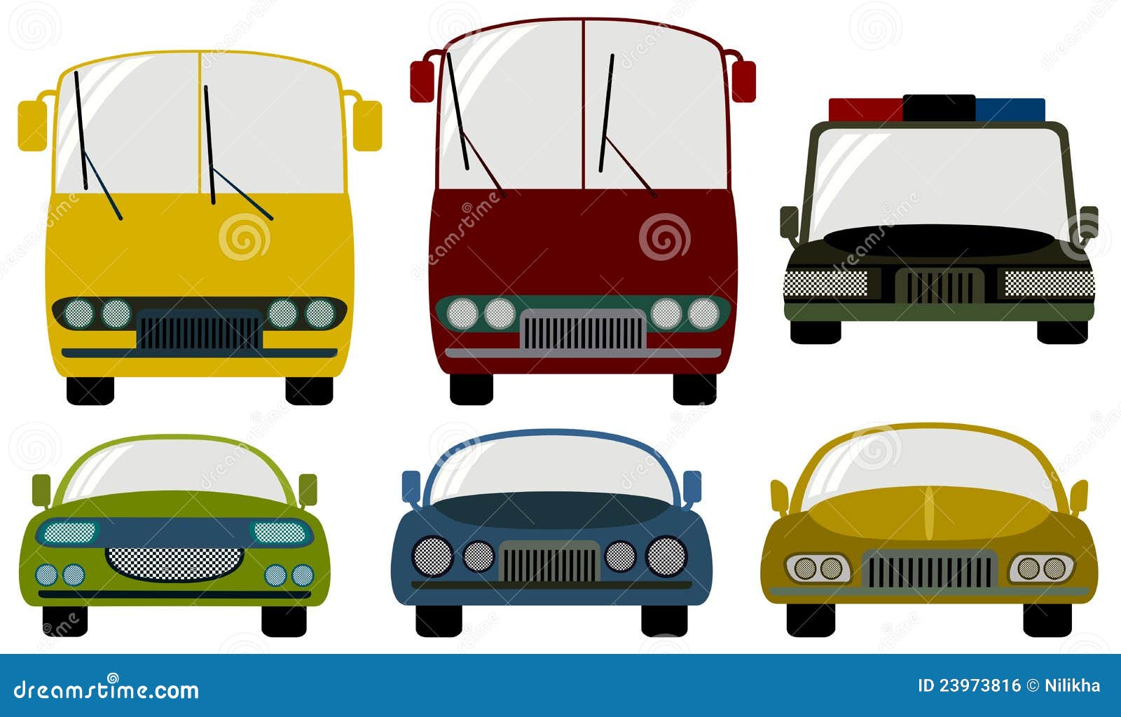 Cartoon cars stock illustration. Illustration of automobile - 23973816