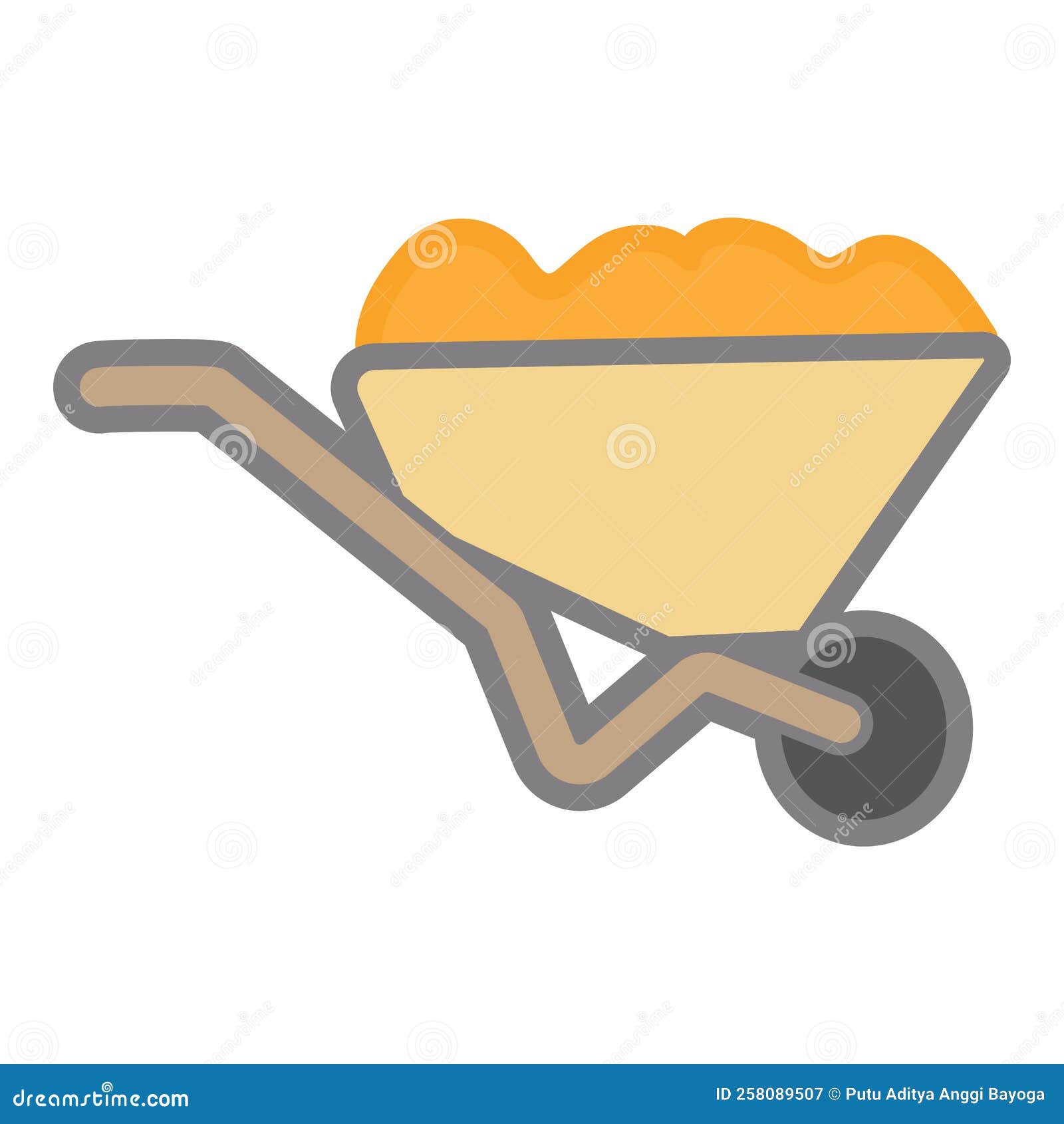 Cartoon cart stock vector. Illustration of icon, commodities - 258089507