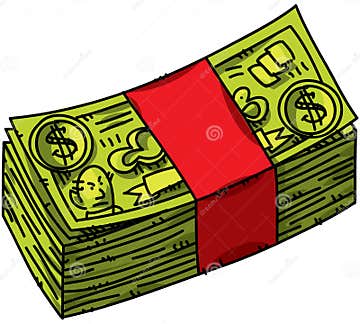 Cartoon Cash stock illustration. Illustration of dollars - 22160603