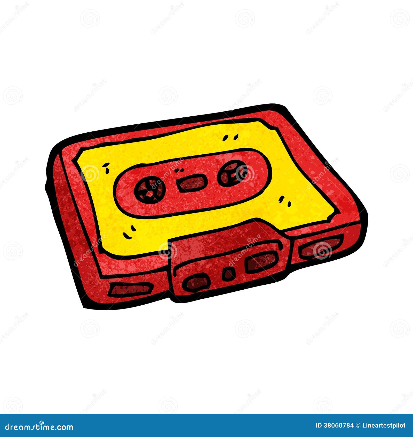 Cartoon cassette tape stock vector. Illustration of tape - 38060784