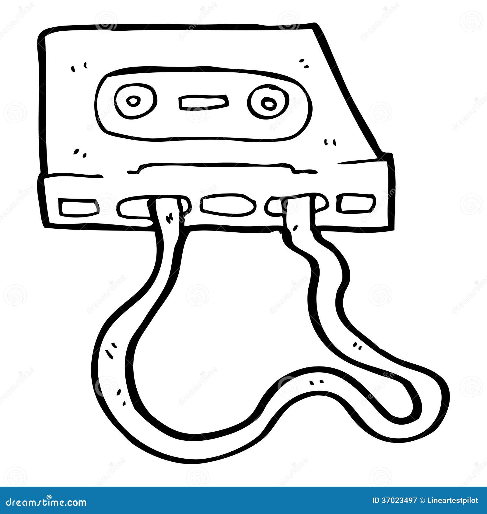 Cartoon cassette tape stock illustration. Illustration of design - 37023497
