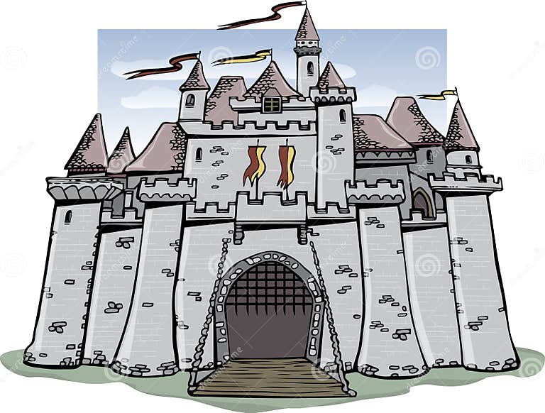 Cartoon Castle stock vector. Illustration of moat, kingdom - 11310807