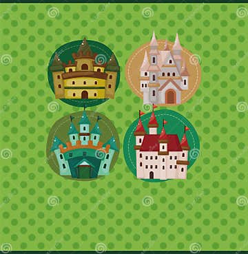 Cartoon castle card stock vector. Illustration of child - 22308437