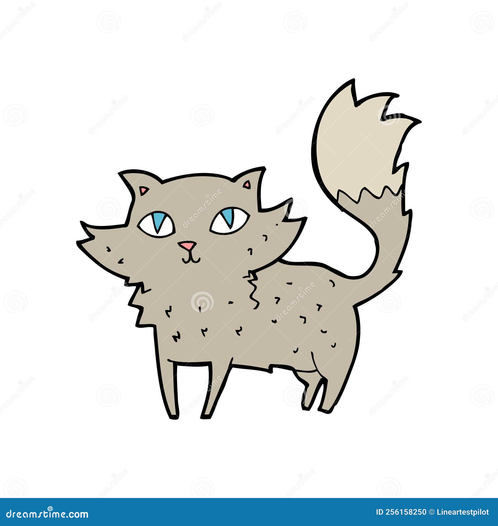 Cartoon Cat Picture. Image: 256158250