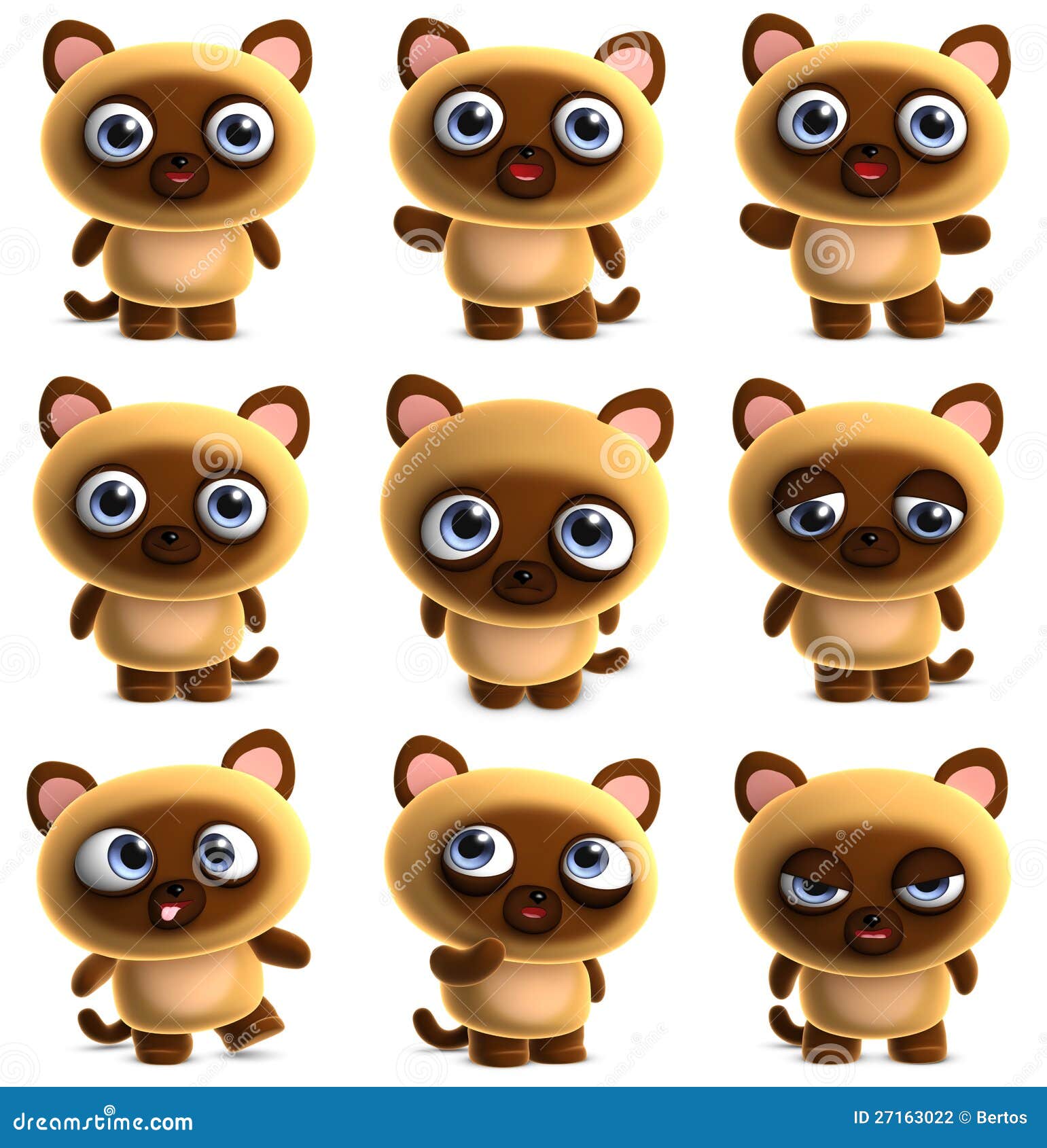 Cartoon cat stock illustration. Illustration of kitten - 27163022