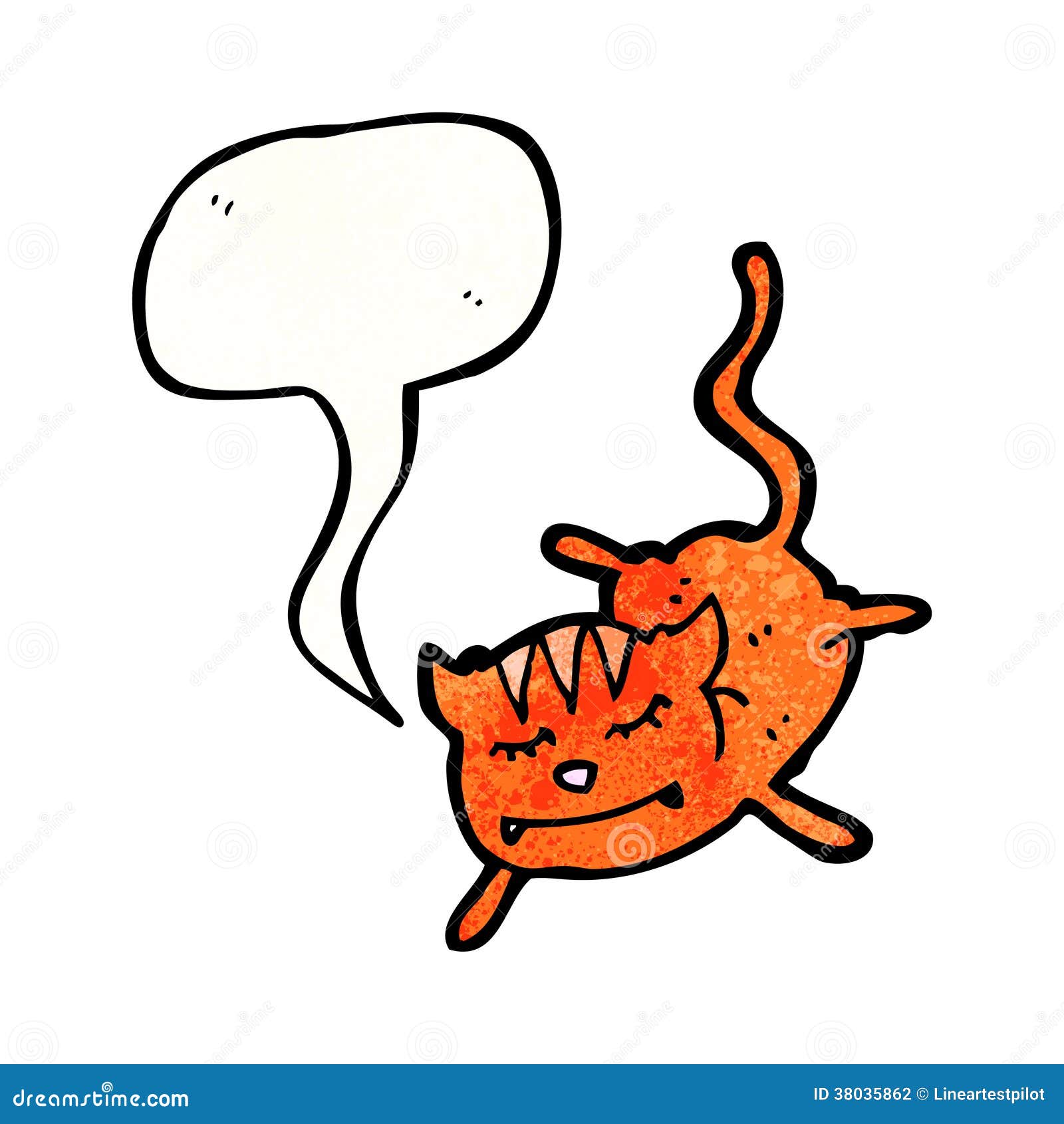 Cartoon cat stock vector. Illustration of talking, drawing - 38035862