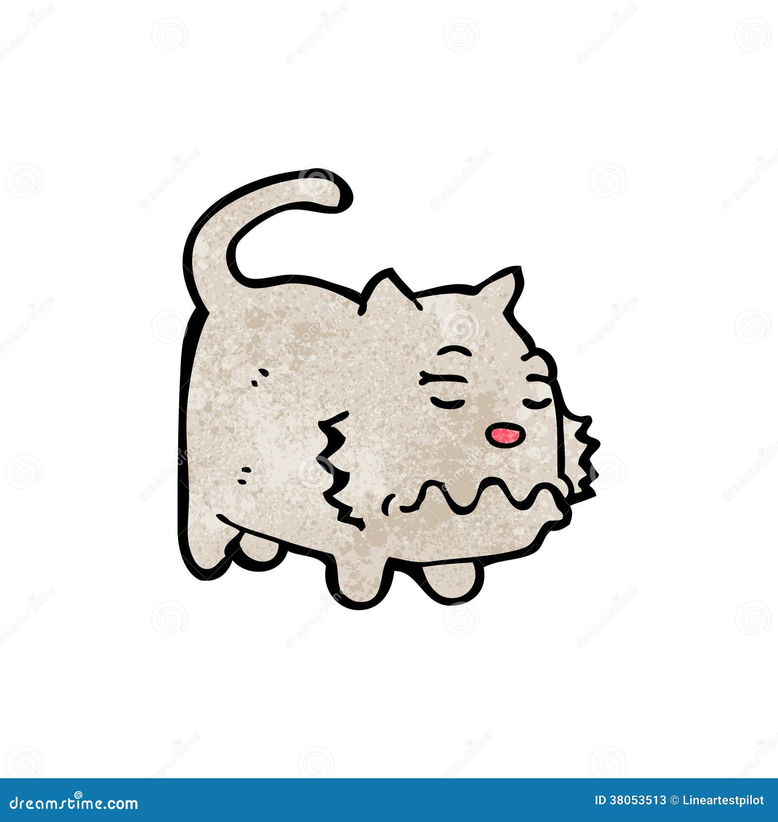 Cartoon cat stock vector. Illustration of character, crazy - 38053513