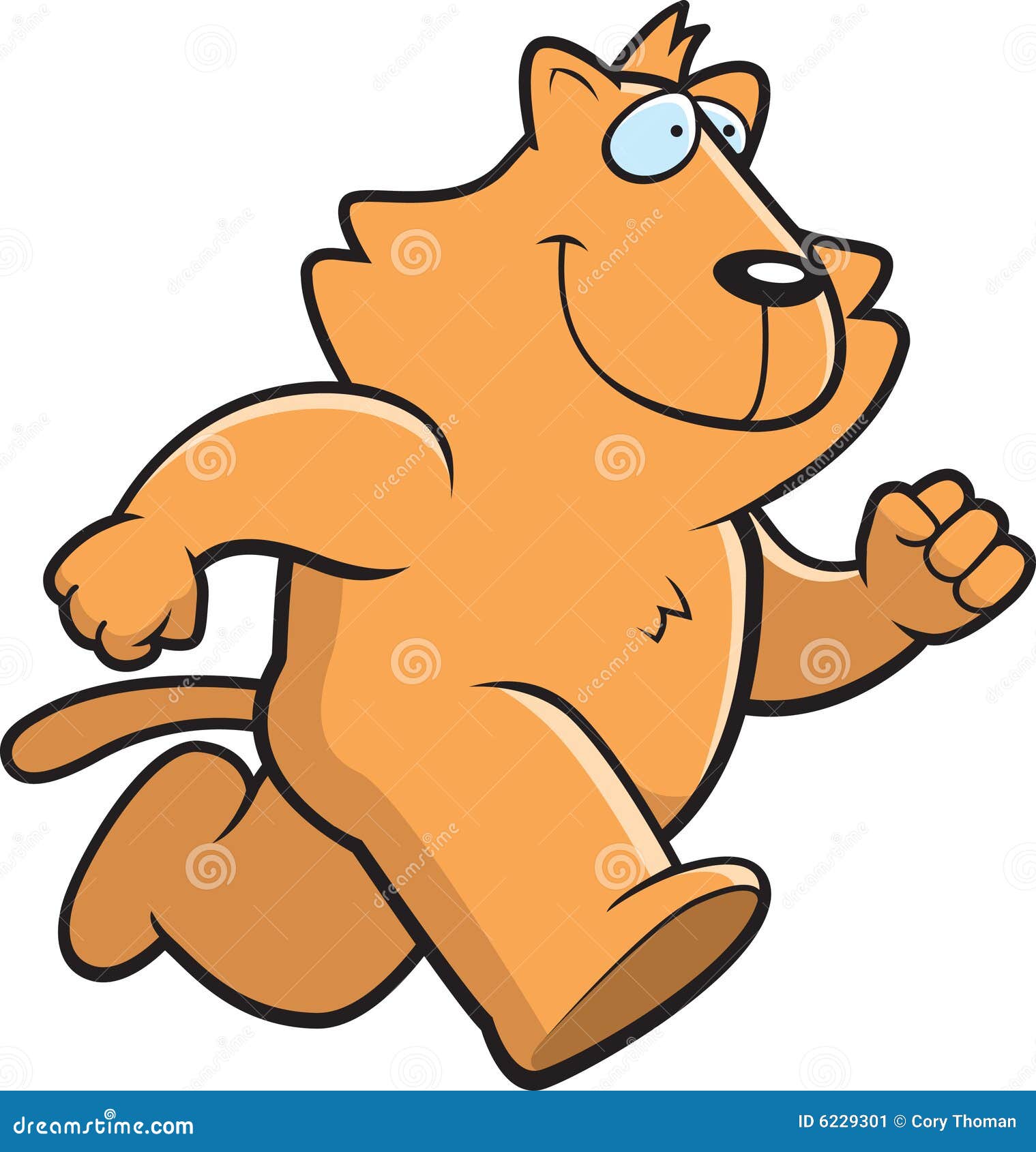 Cartoon Cat stock vector. Illustration of animal, happy - 6229301