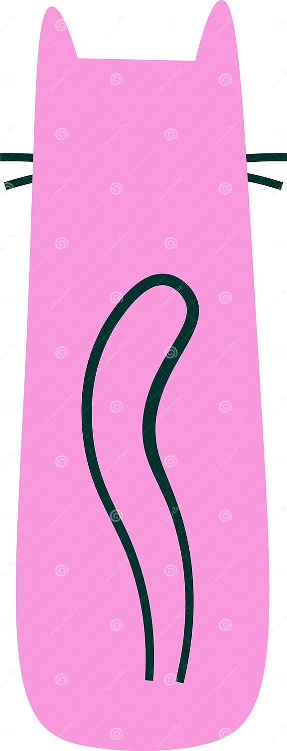 Cartoon Cat Back stock vector. Illustration of graphic - 322546236