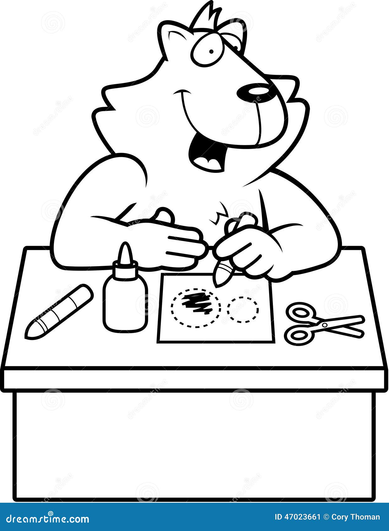 Cartoon Cat Crafts stock vector. Illustration of graphic - 47023661