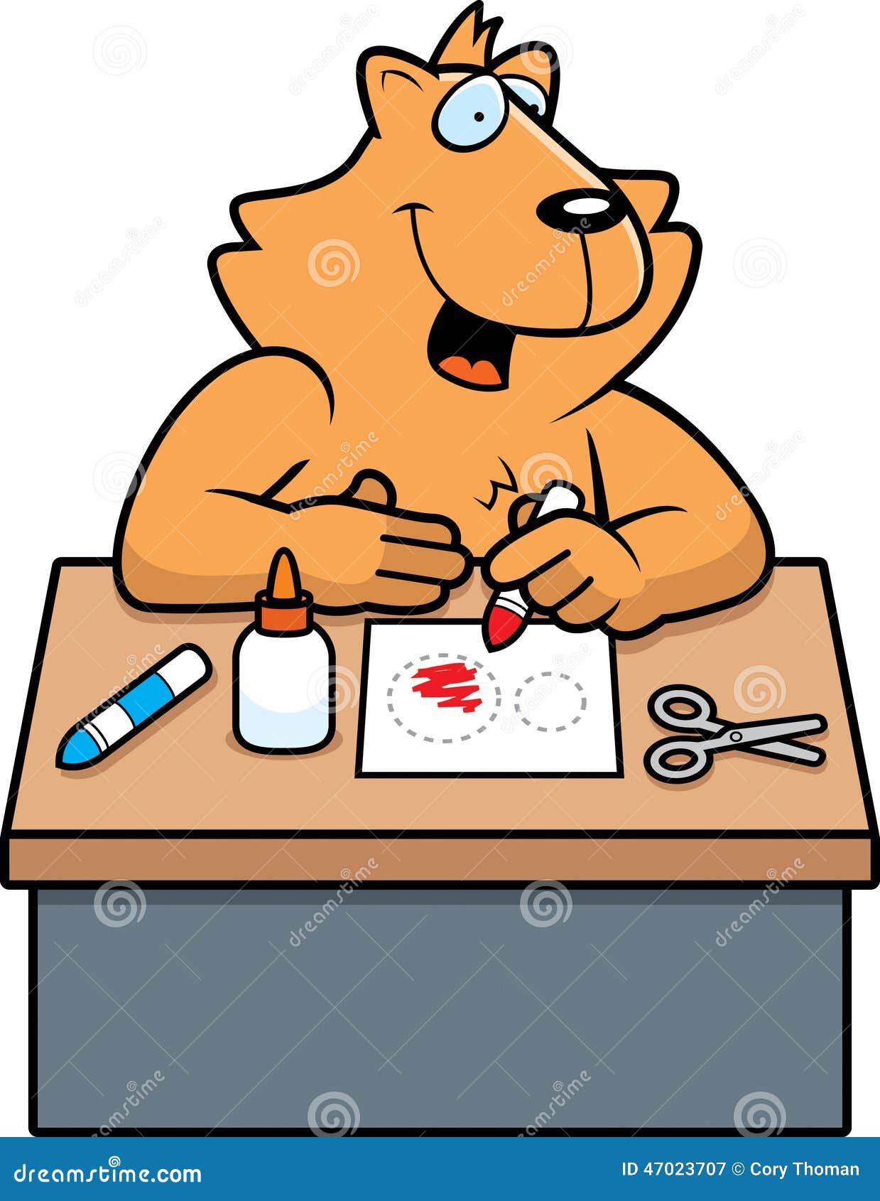 Cartoon Cat Crafts stock vector. Illustration of crafts - 47023707