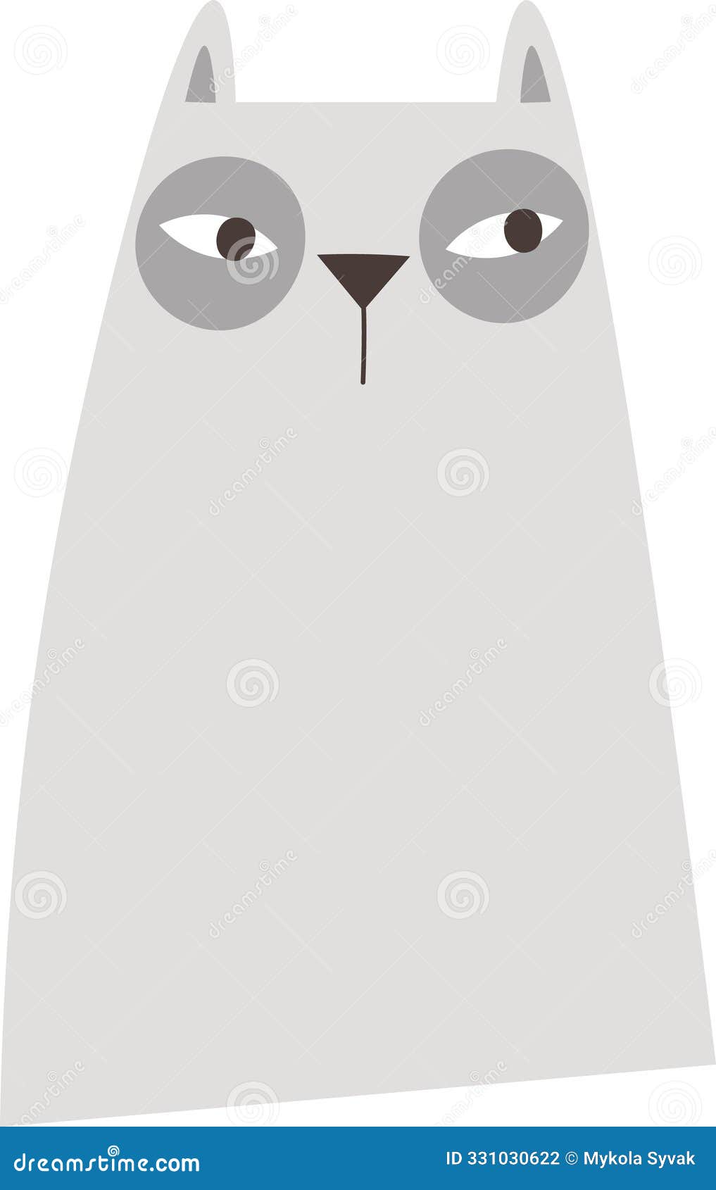 Cartoon Cat Head stock illustration. Illustration of kitten - 331030622