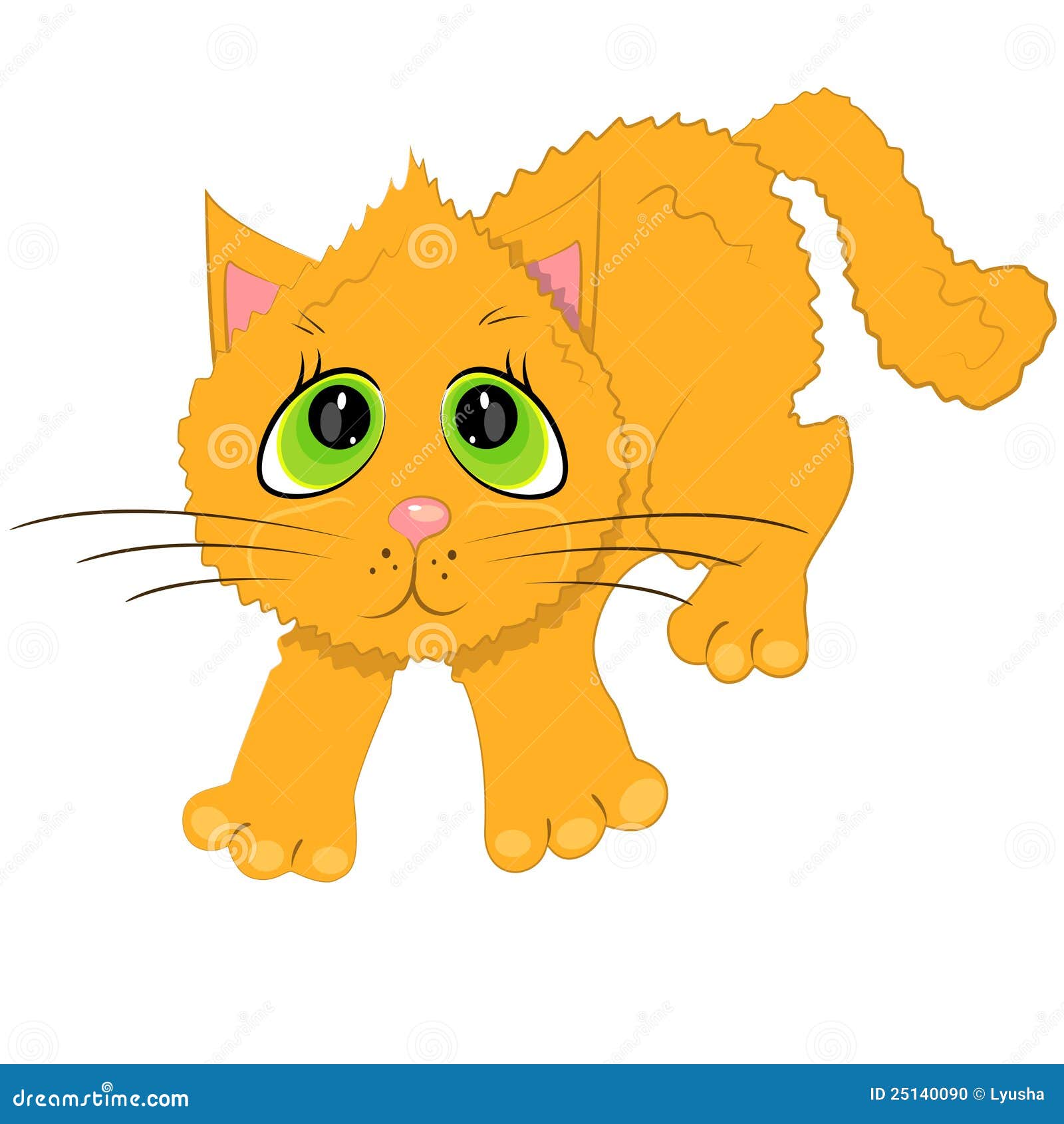 Cartoon Cat Illustration. Pet Character Stock Photo - Image: 25140090