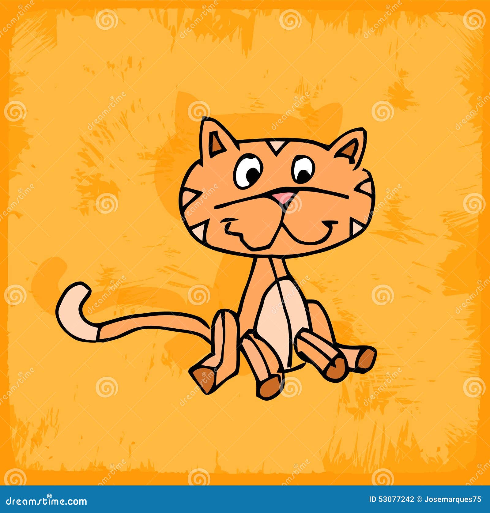 Cartoon Cat Illustration , Vector Icon Stock Vector - Illustration of ...