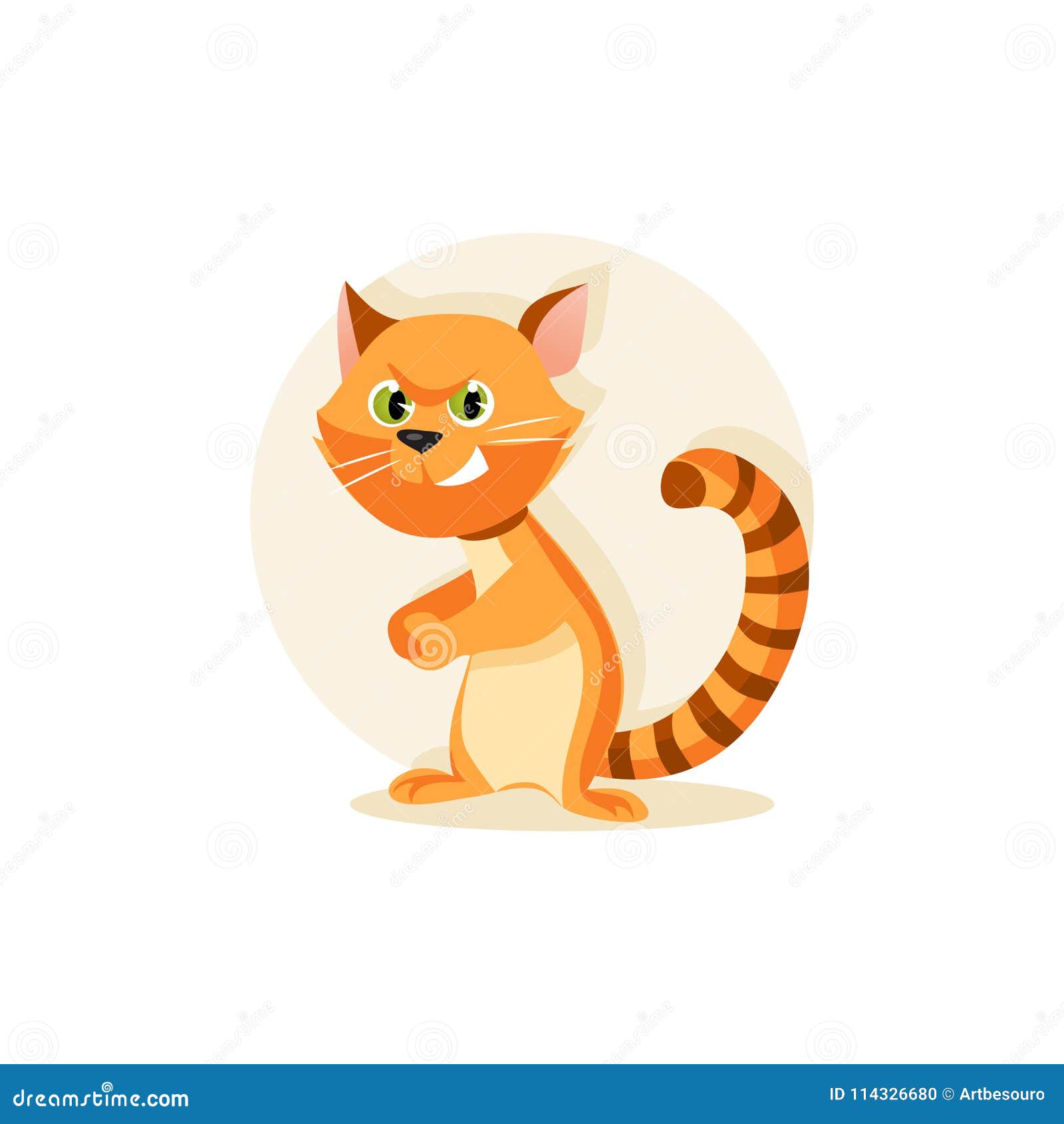 Harmful cat vector stock vector. Illustration of wicked - 114326680