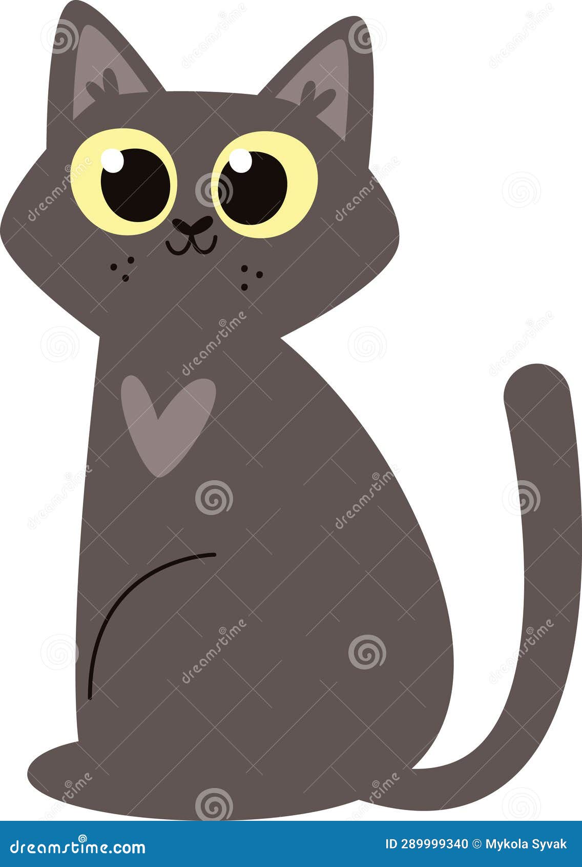 Cartoon Cat Pet stock illustration. Illustration of adorable - 289999340
