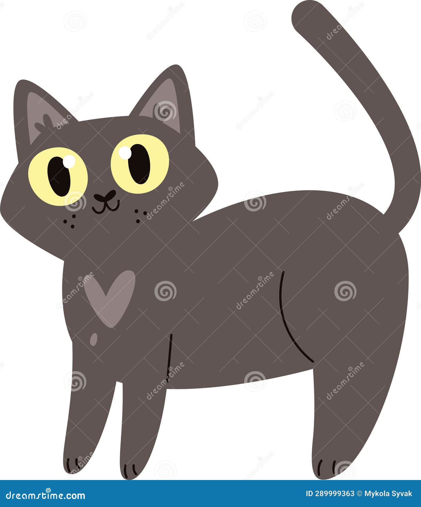 Cartoon Cat Pet stock vector. Illustration of kitty - 289999363