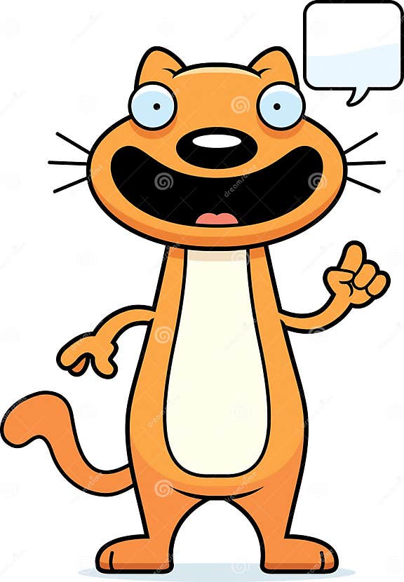 Cartoon Cat Talking stock vector. Illustration of balloons - 47024115