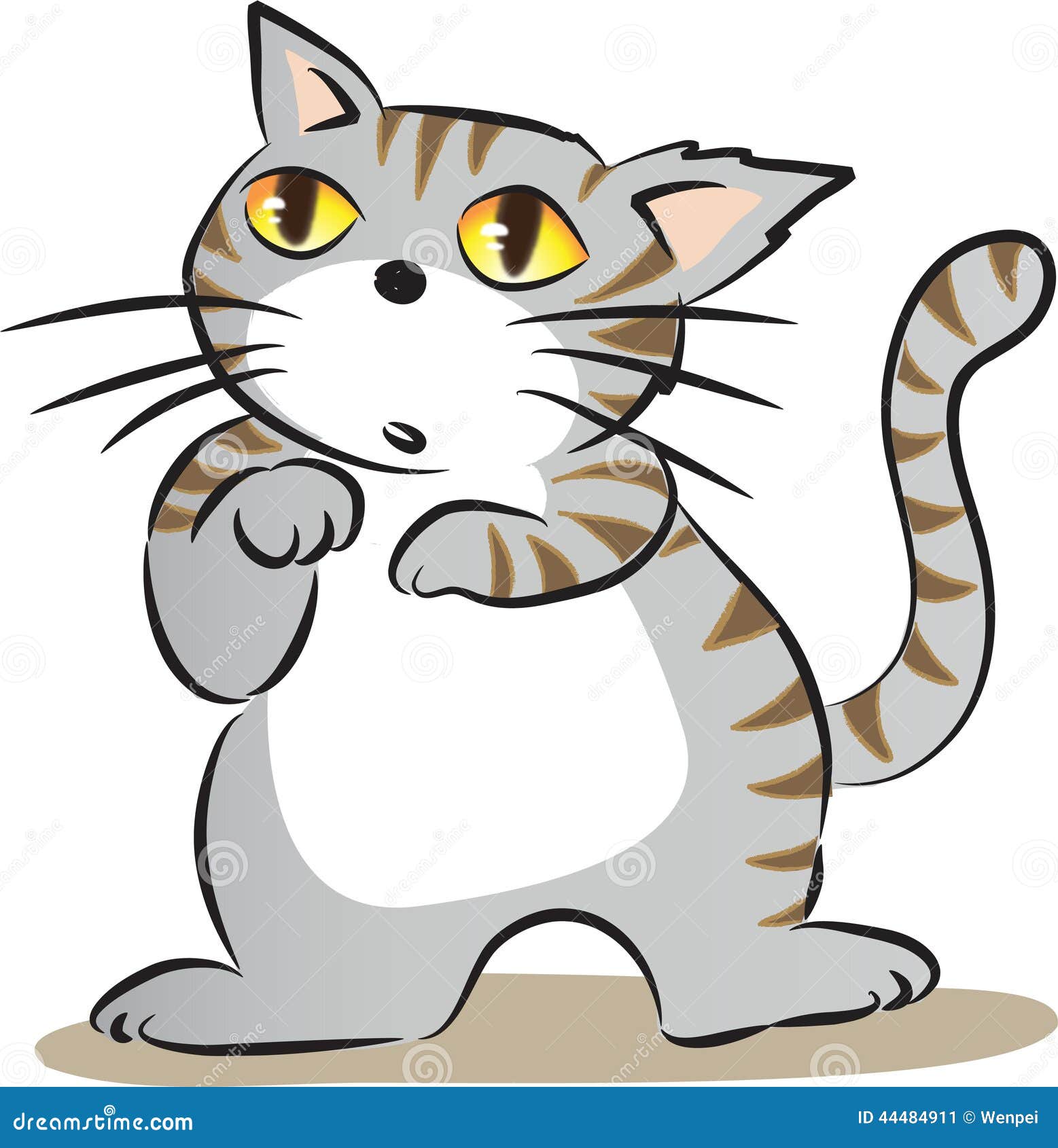 Cartoon cat stock illustration. Illustration of font - 44484911