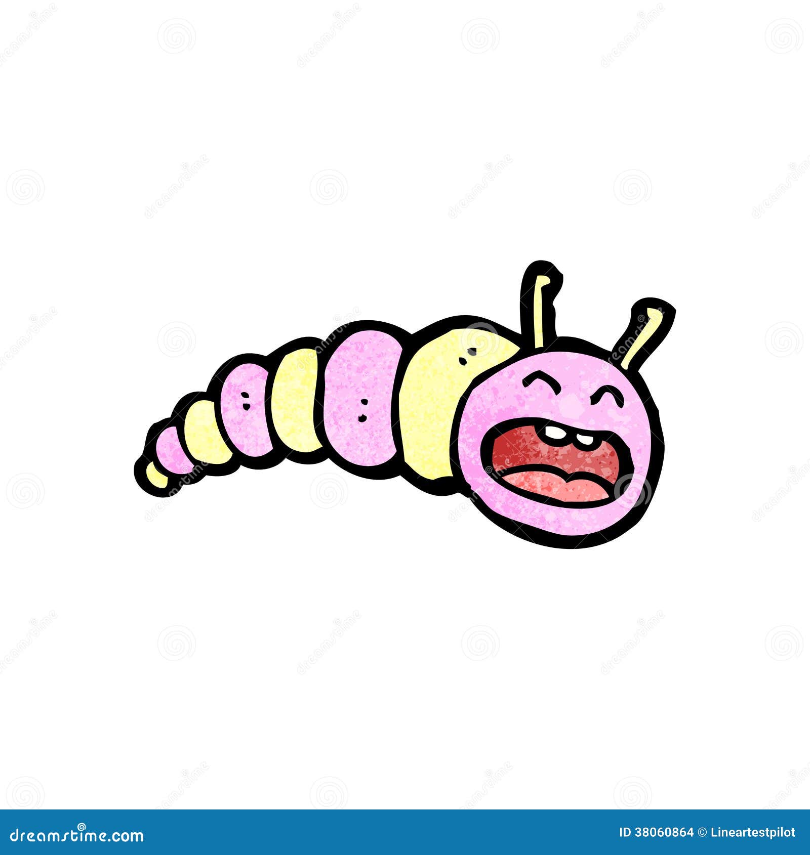 Cartoon caterpillar stock vector. Illustration of drawing - 38060864