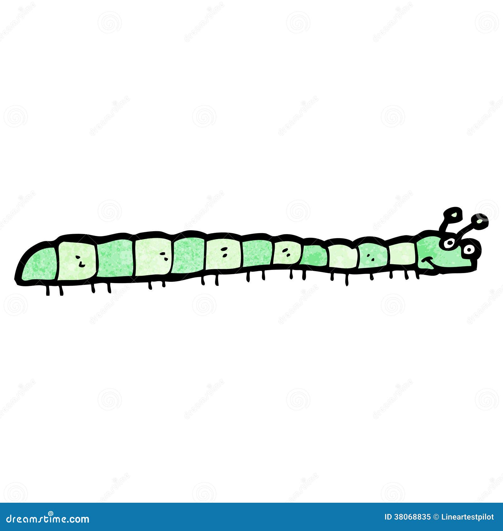 Cartoon caterpillar stock illustration. Illustration of clip - 38068835