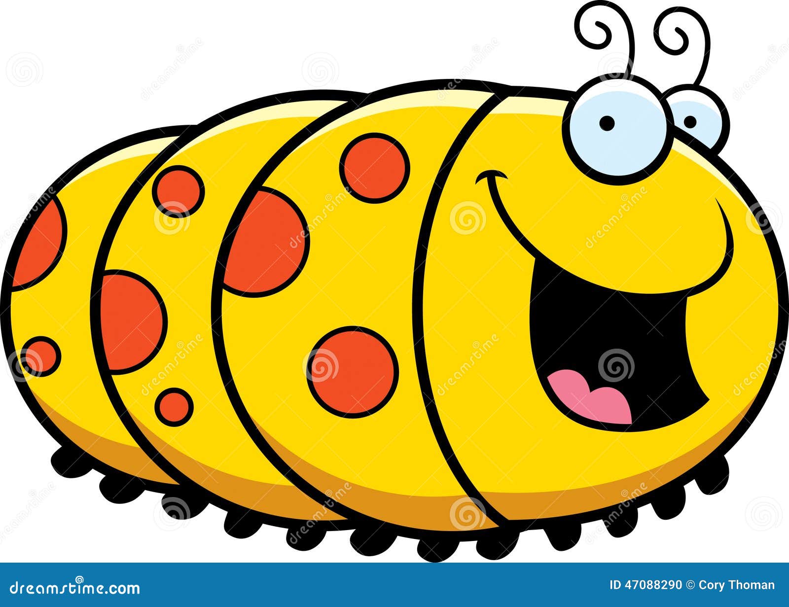 Cartoon Caterpillar Smiling Stock Vector - Illustration of graphic ...