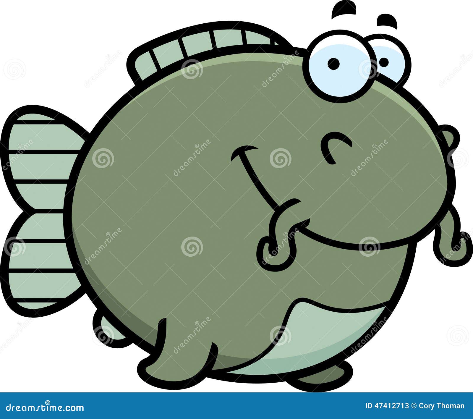 Cartoon Catfish Smiling stock vector. Illustration of cartoon - 47412713