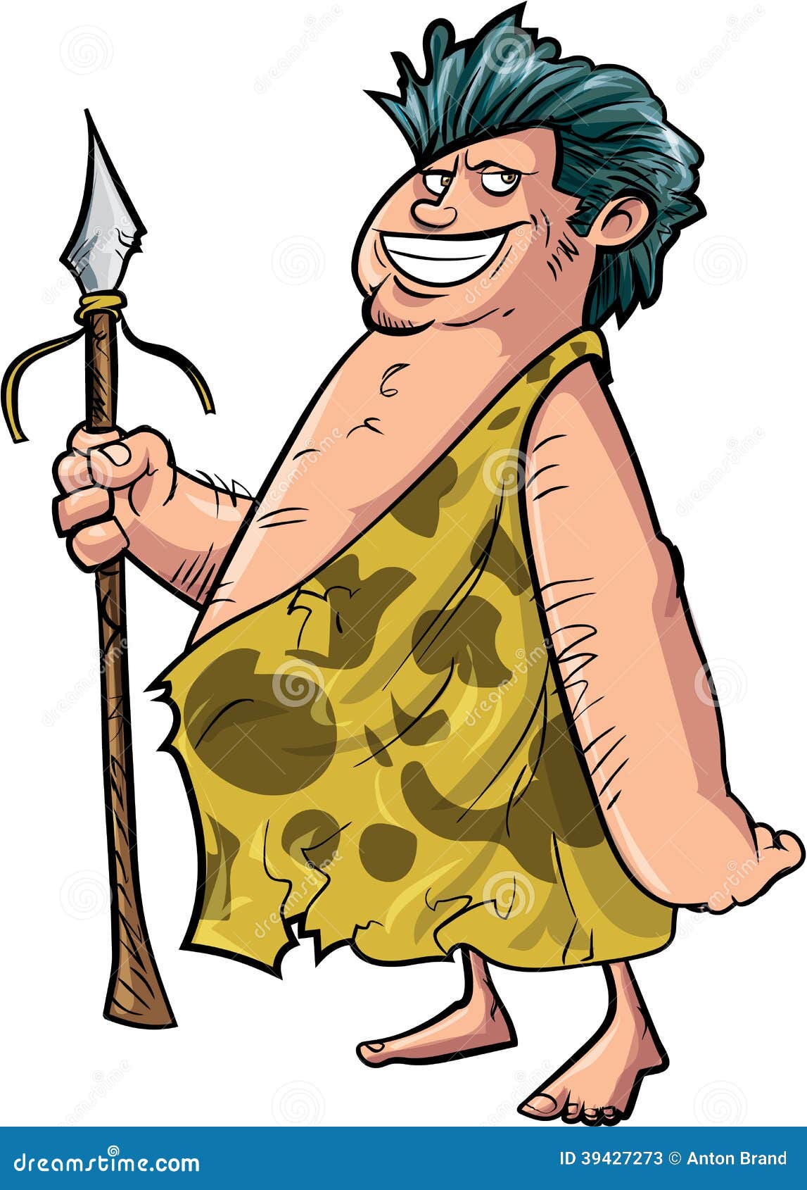 Cartoon Caveman Or Troglodyte Royalty-Free Cartoon | CartoonDealer.com ...