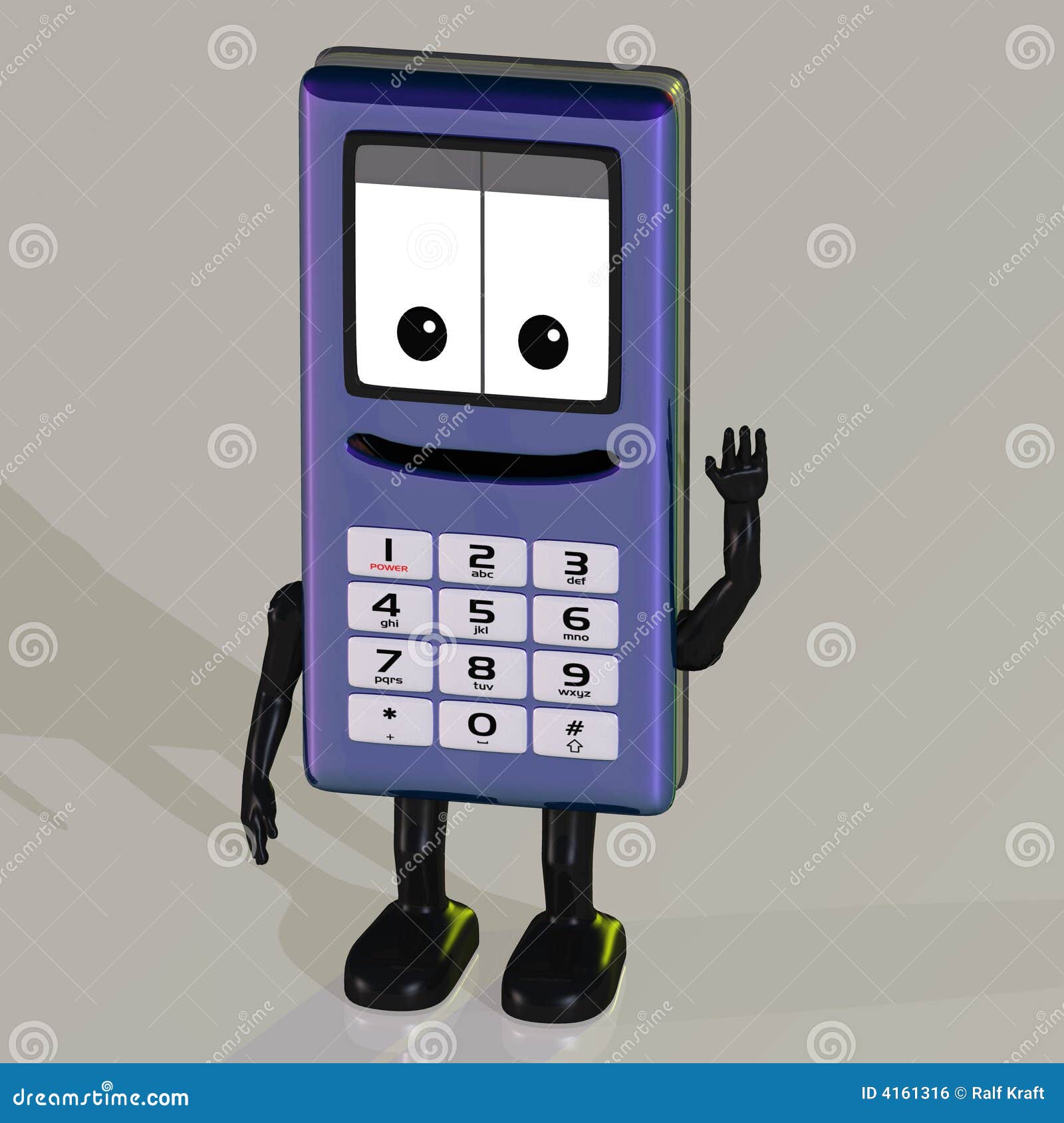 Cartoon cell phone stock illustration. Illustration of cell - 4161316