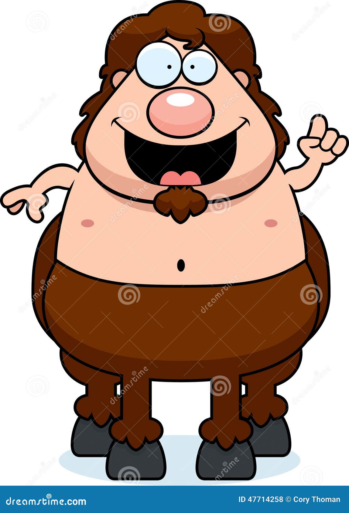 Cartoon Centaur Idea stock vector. Illustration of talking - 47714258