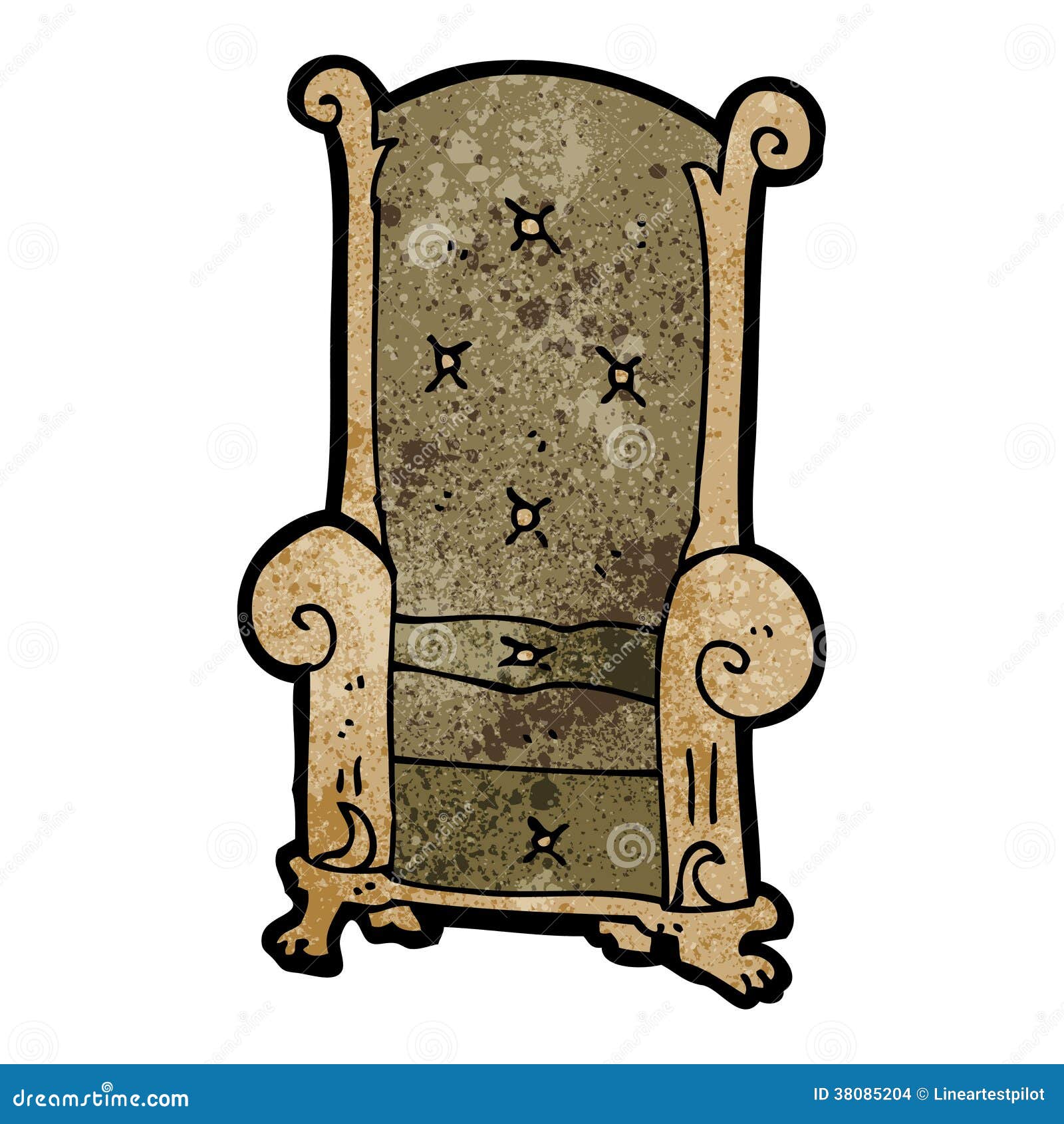 Cartoon chair stock vector. Illustration of artwork, cute - 38085204