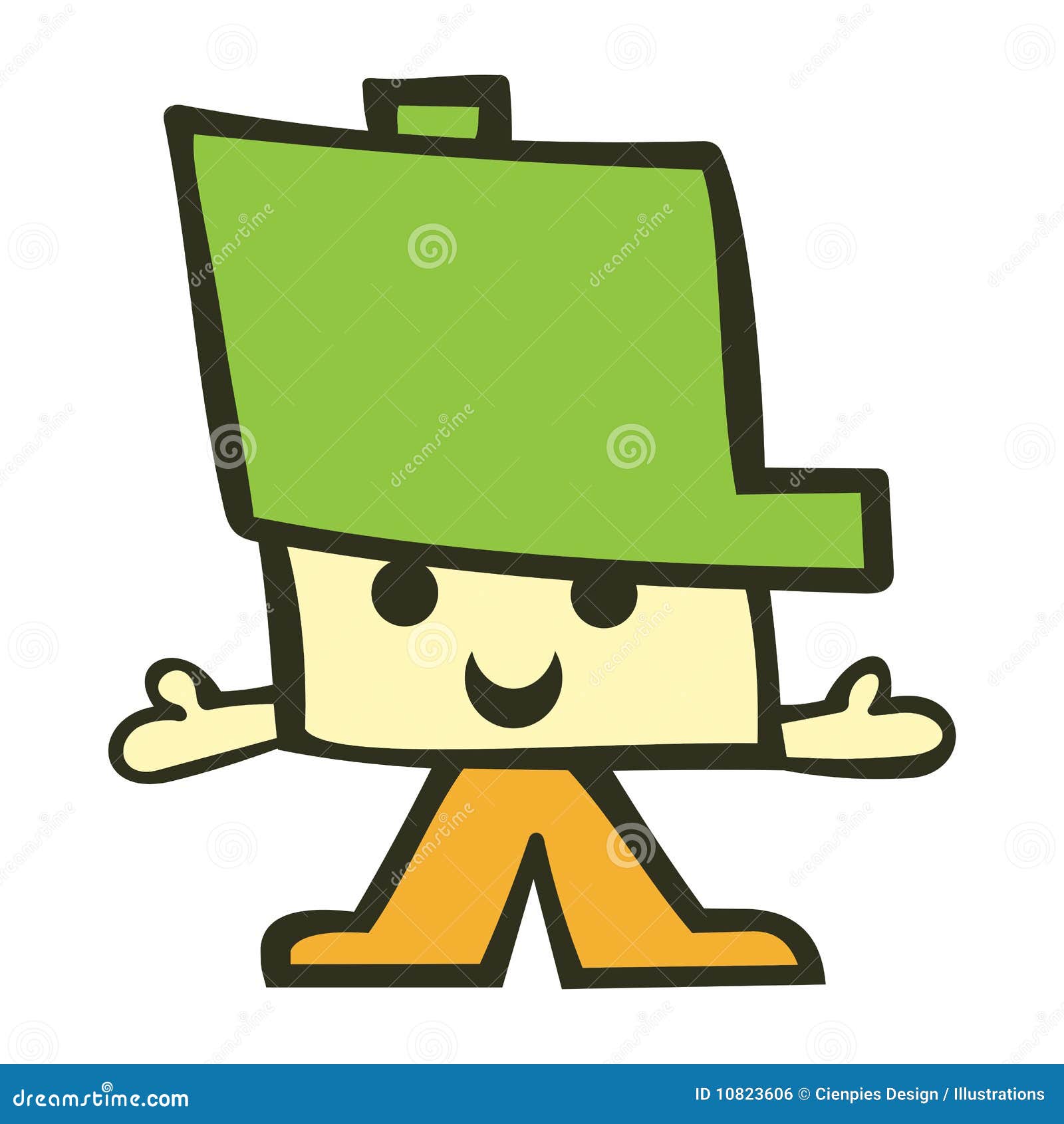 Cartoon character stock vector. Illustration of comical - 10823606