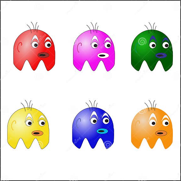 Cartoon character stock vector. Illustration of pacman - 6347534