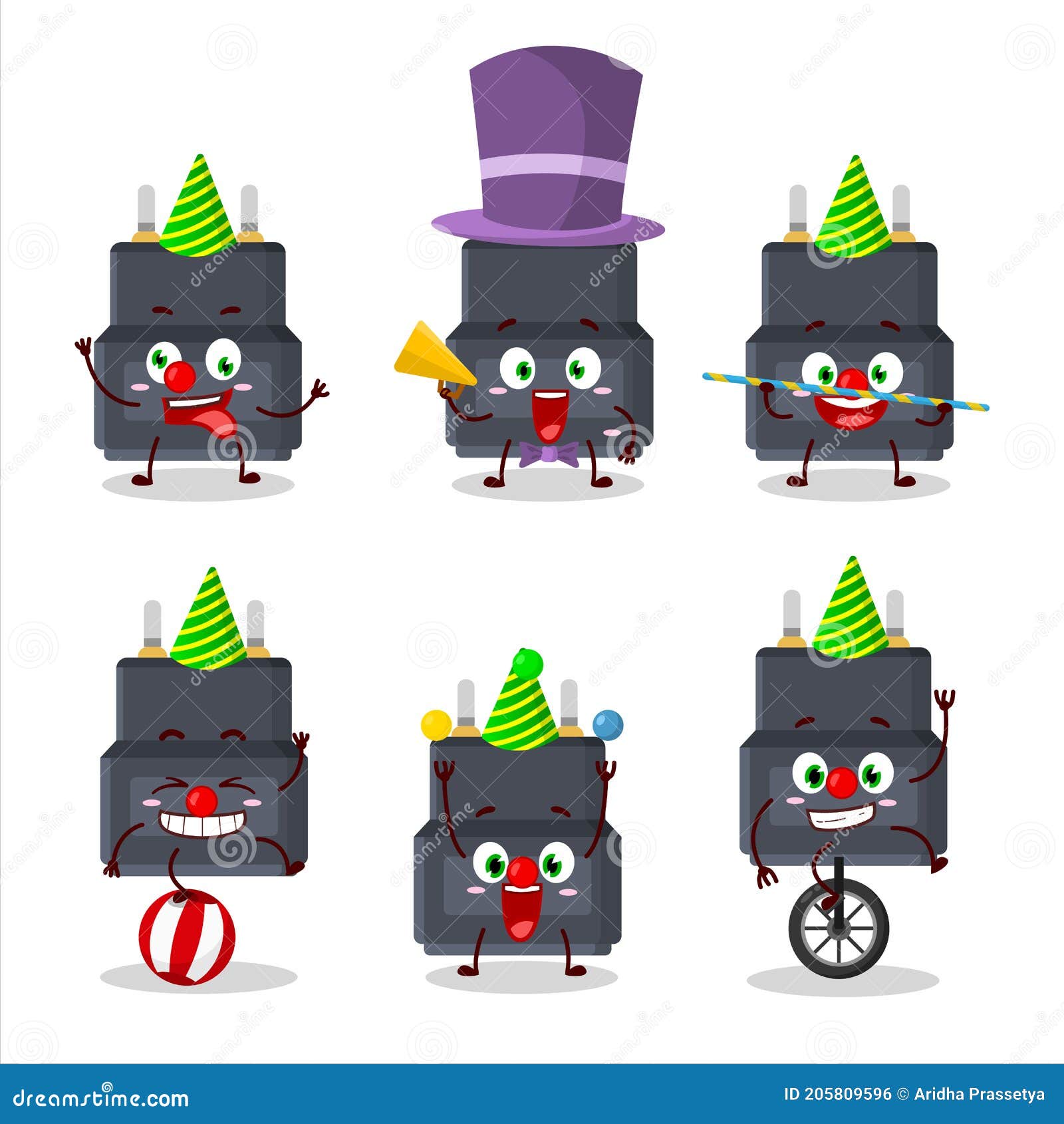 Adapter Connector Cartoon Character With Cute Emoticon Bring Money ...