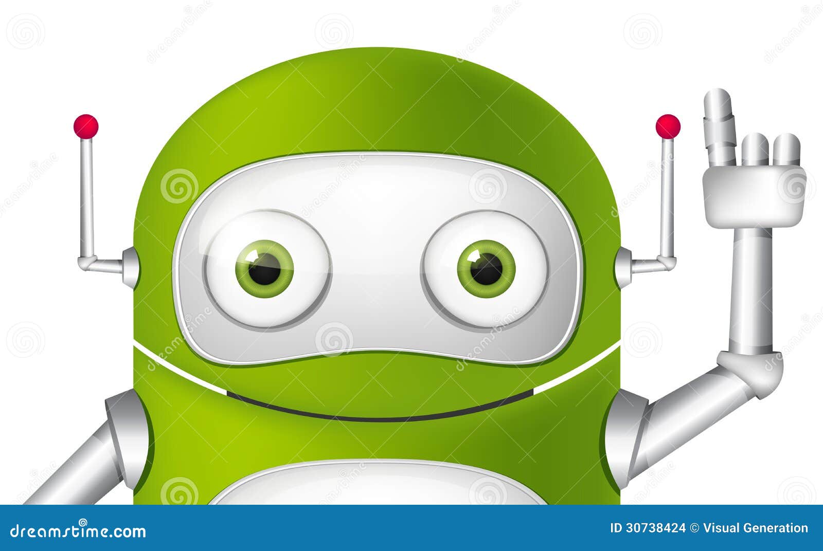 Cartoon Character Android stock vector. Illustration of character ...