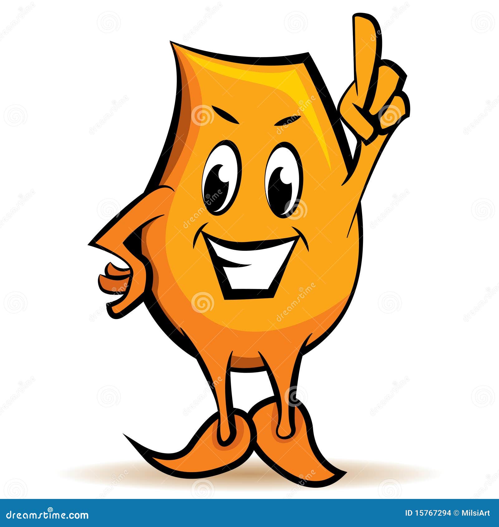 Cartoon Character - Attention Sign Stock Vector - Illustration of ...