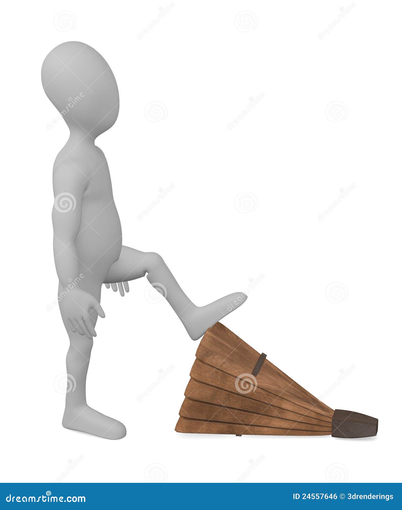 Cartoon Character with Bellows Stock Illustration - Illustration of ...