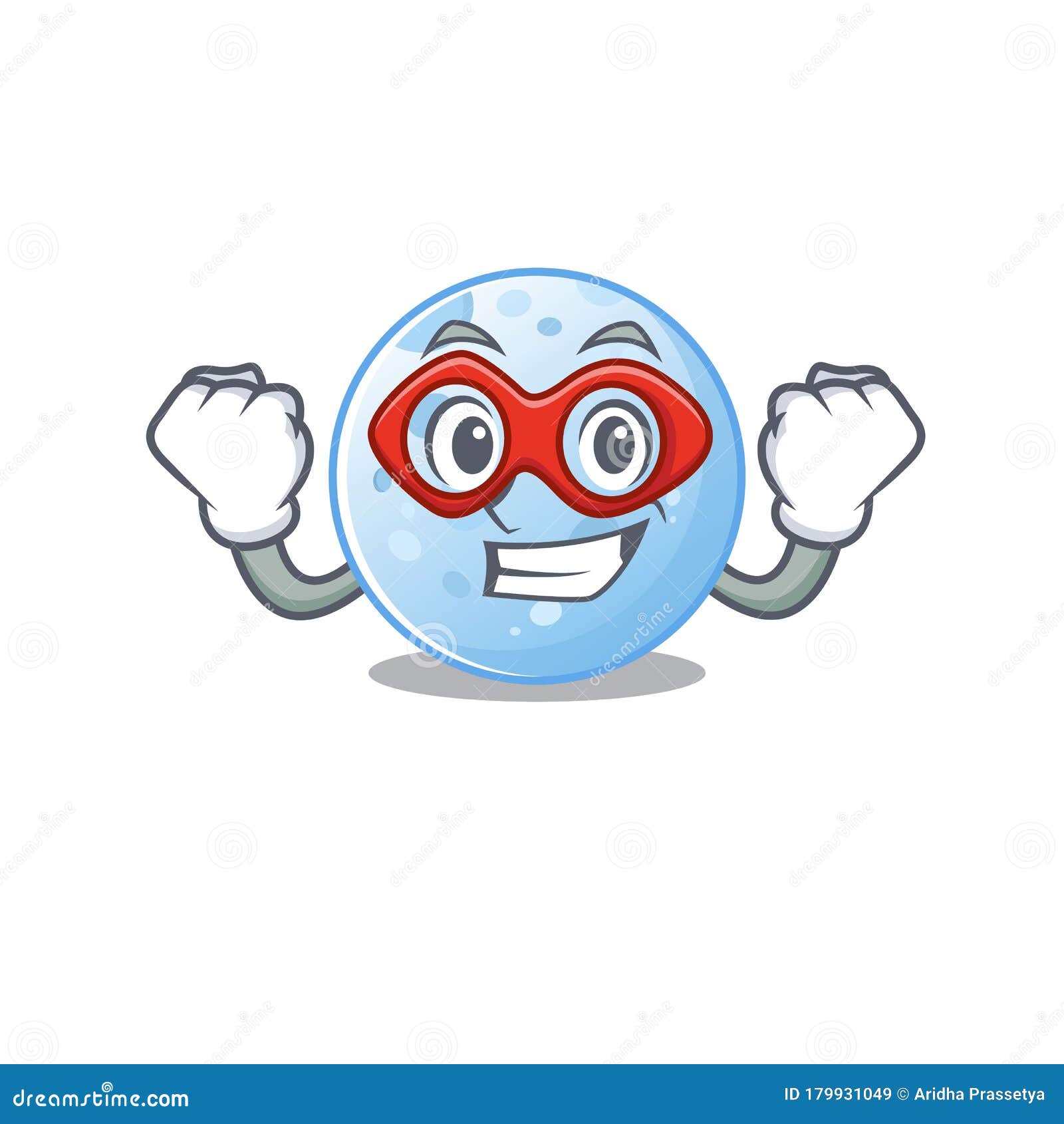 A Cartoon Character of Blue Moon Performed As a Super Hero Stock Vector ...