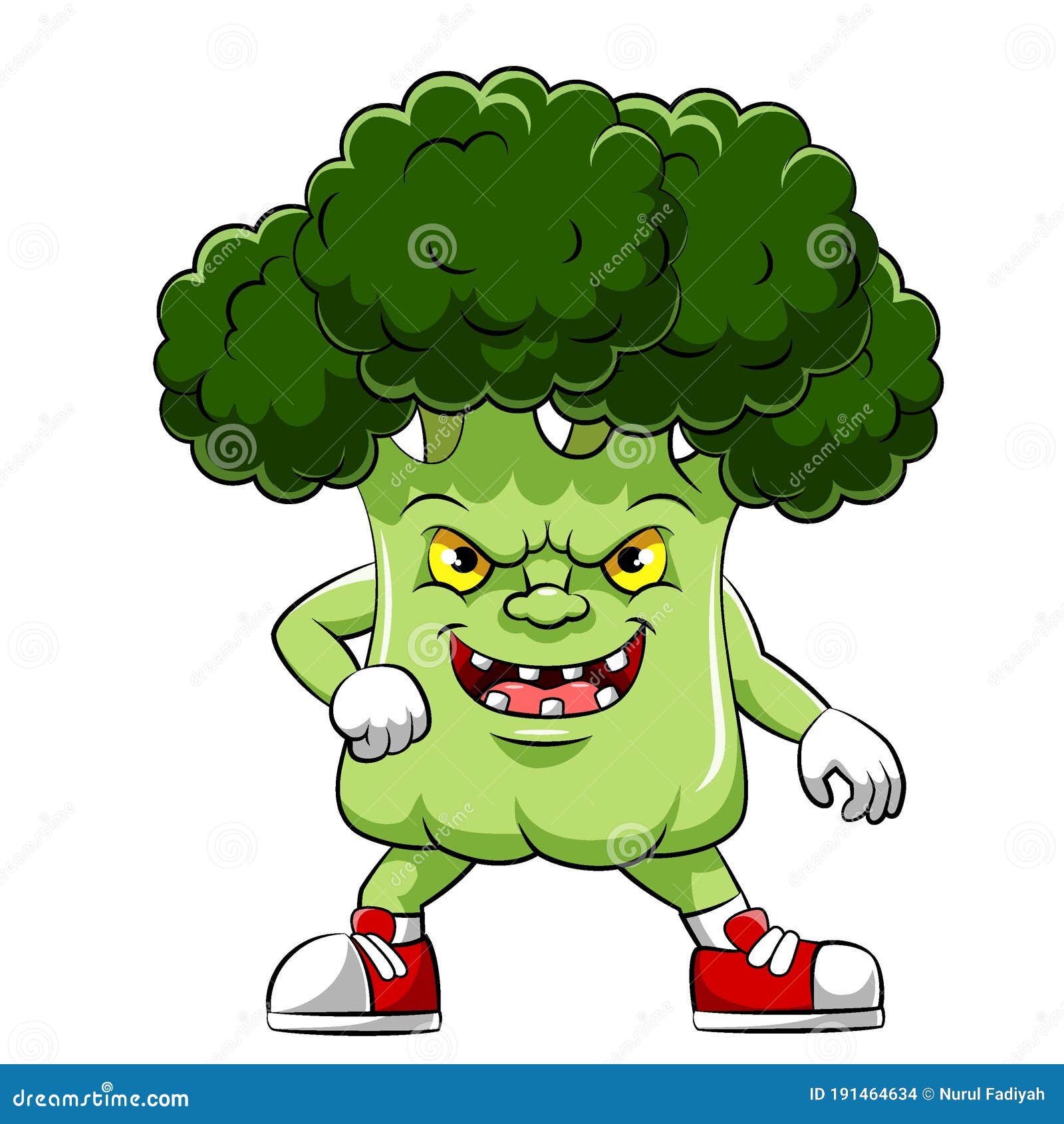 Cartoon Character of an Broccoli Stock Vector - Illustration of ...