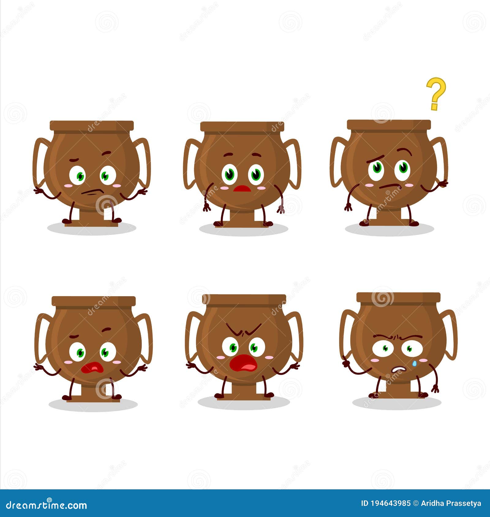 Cartoon Character of Bronze Trophy with What Expression Stock Vector ...