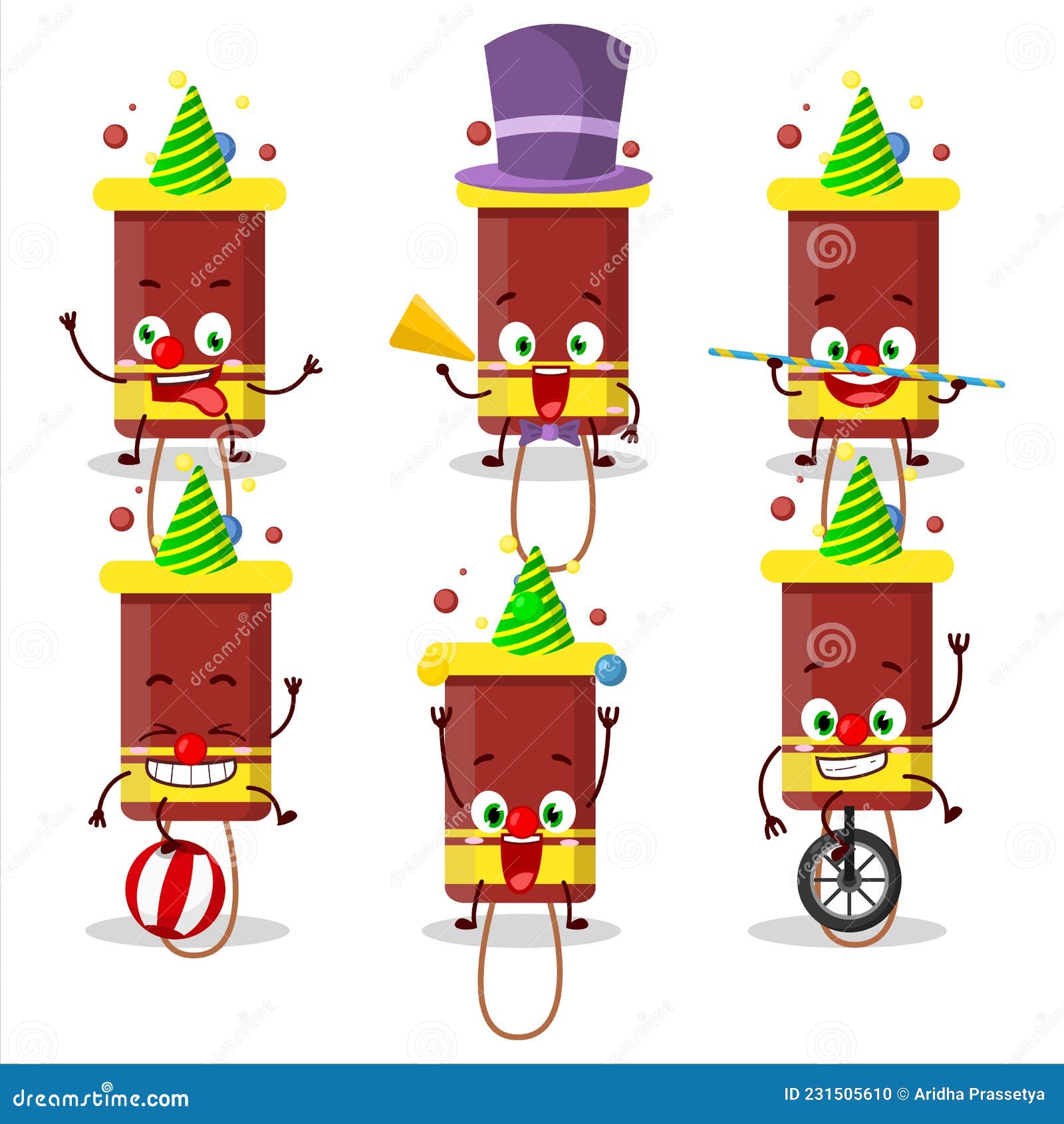 Bubble Blaster Firework Cartoon Character Bring Information Board ...