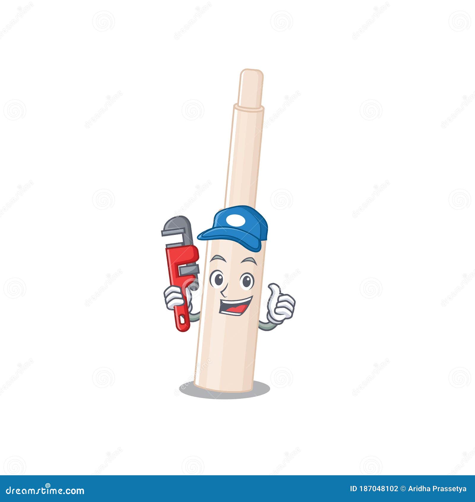 Cartoon Character Design of Concealer Stick As a Plumber with Tool ...