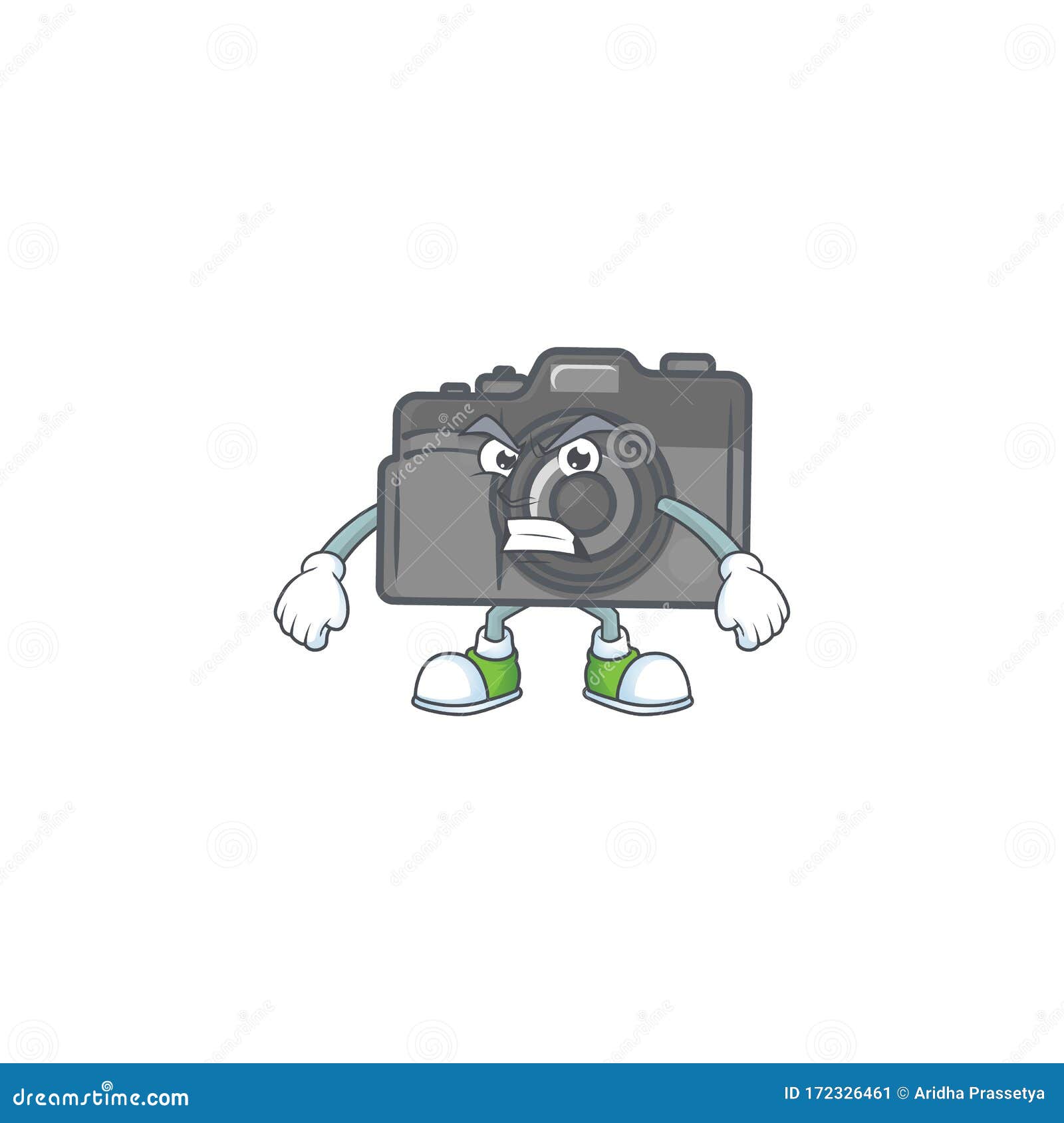Cartoon Character of Digital Camera with Angry Face Stock Vector ...